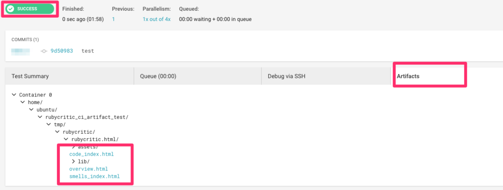 Circle CIでRubyCriticを実行し、結果をHTMLとしてBuild artifactsに保存する - Tbpgr Blog