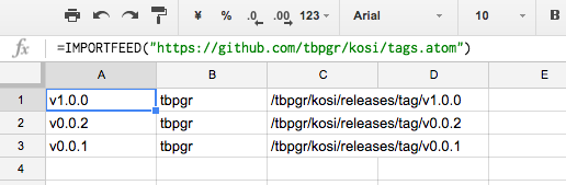 Google SpreadSheet で手軽にデータ取得 - Tbpgr Blog