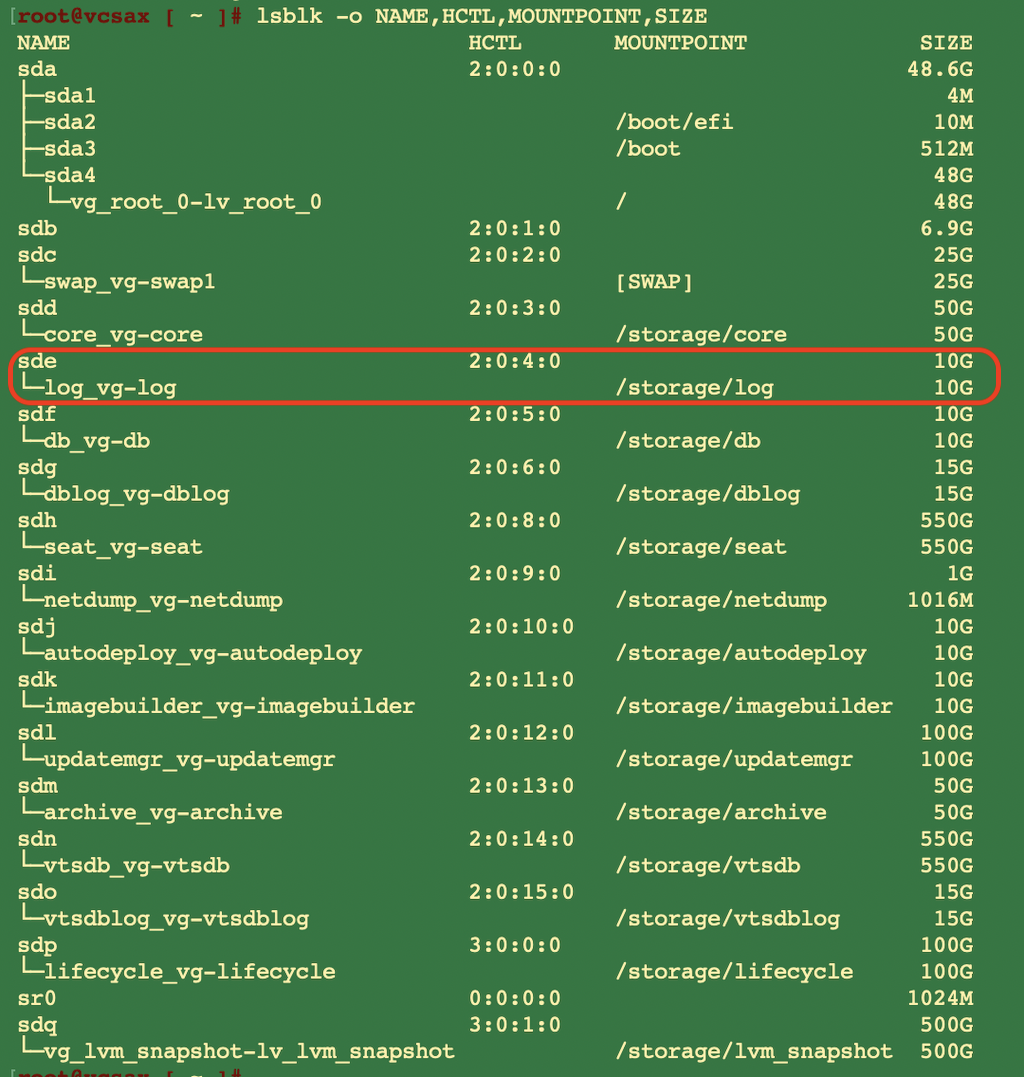The log partition size on this vCenter Server is smaller than the ...