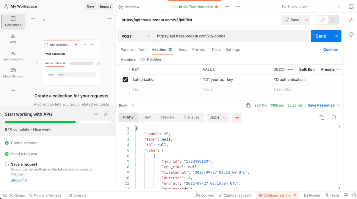 Windows環境でのREST API実行について - Treasure Data - Support Engineering Team blog