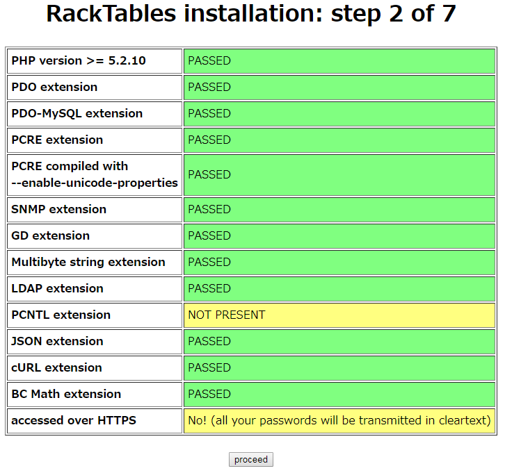 RackTables インストール手順 - tech note