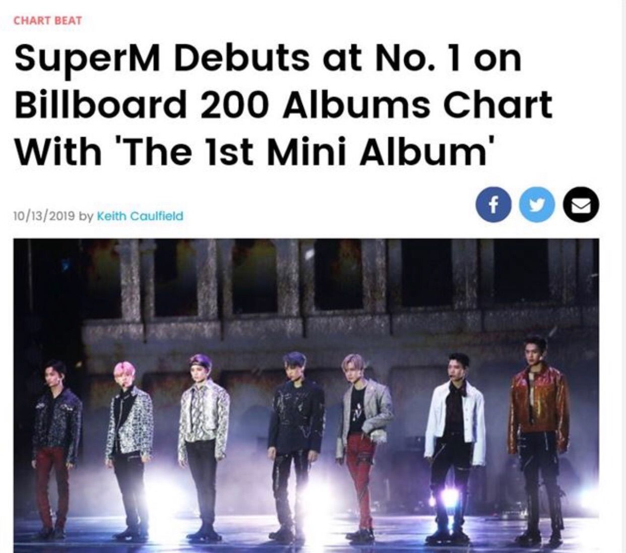 SuperM、デビューアルバムが「ビルボード200」で1位…BTS続いて2回目の快挙 - 韓information.