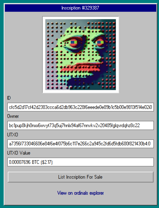 Ordinal InscriptionのDEX「OpenOrdex」でのPSBTの利用 - Develop with pleasure!