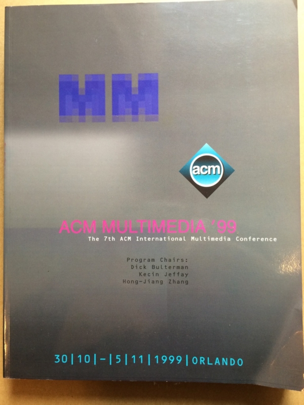 ACM Multimedia '99 会議録在庫販売 (International Multimedia Conference. 7th ...