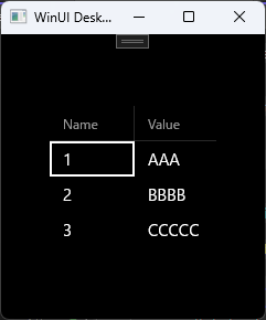 [WinUI3] WinUI3で表を使うために、CommunityToolkit.WinUI.UI.Controls の DataGridを試す - tera1707’s blog