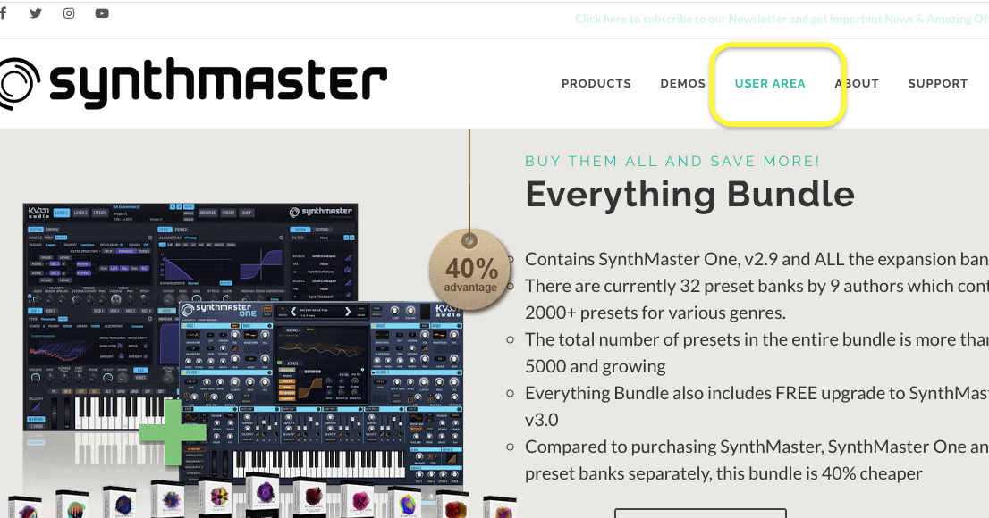 SynthMasterの使い方0-インストールとEverything Bundleのインストール - 音楽教育活動奮闘記