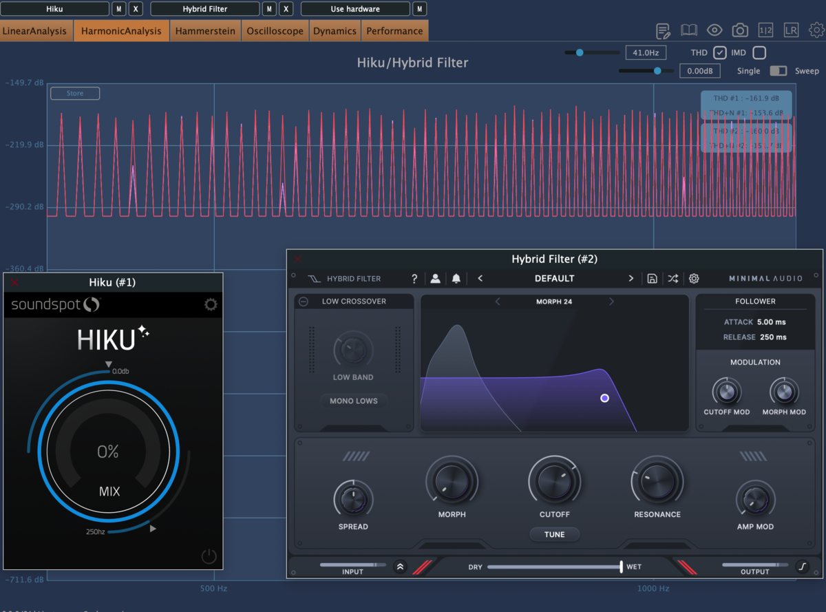 Plugindoctor2を信号処理素人が勉強してみた2-HarmonicAnalysis/Hammerstein - 音楽教育活動奮闘記