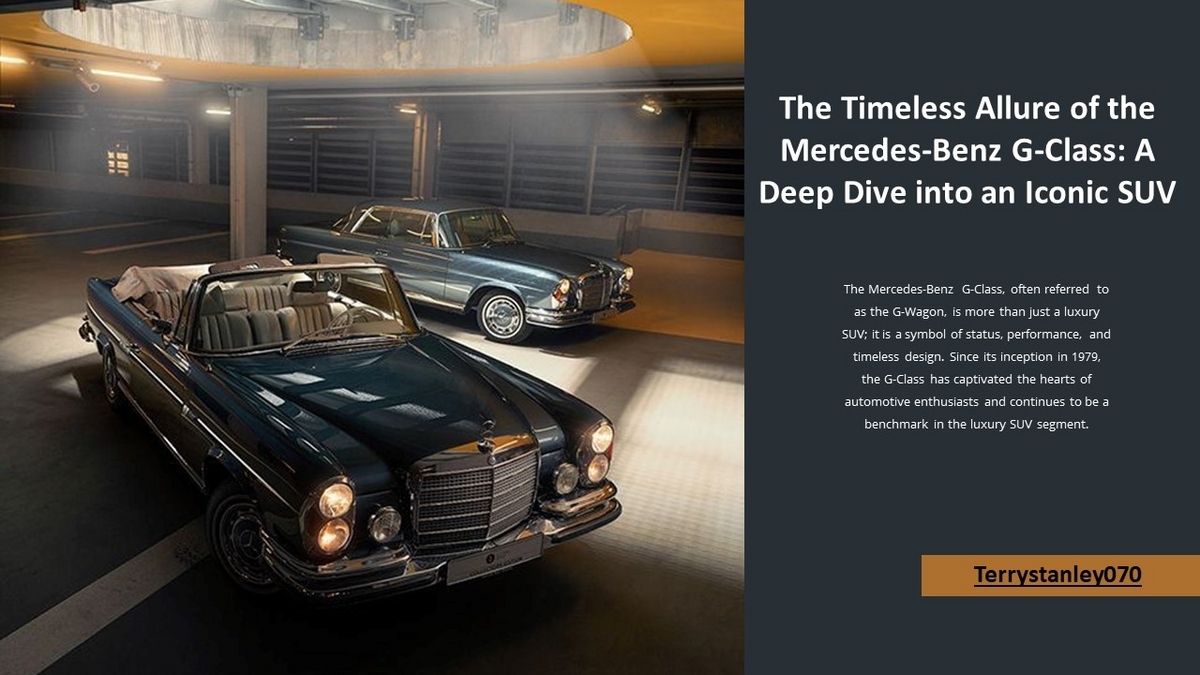 The Timeless Allure of the Mercedes-Benz G-Class: A Deep Dive into an ...