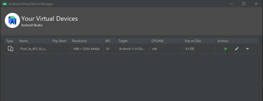 Failed to launch emulator: Error: Emulator didn't connected within 60 seconds 【AndroidStudio ...