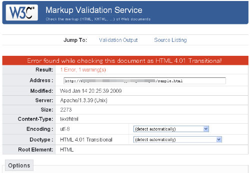 W3C Markup Validation Service - tetsuya_odakaの日記