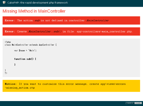 CakePHP1.3.6：間違ったURLを叩かれた場合の対応。 - tetsuya_odakaの日記