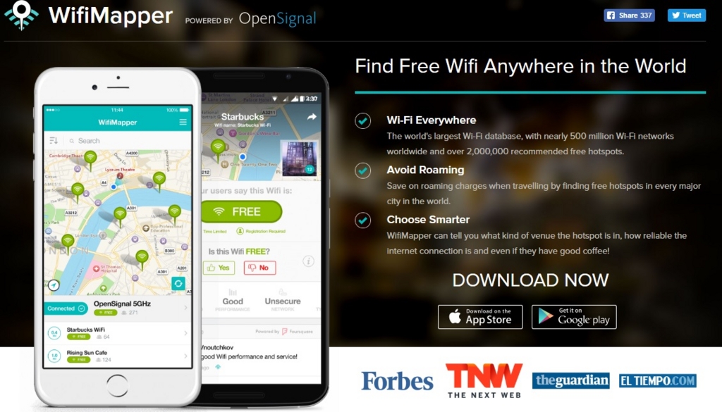 近くの無料Wi-Fiスポットが分かるアプリ「WifiMapper」についてまとめてみました。 - 備忘Log