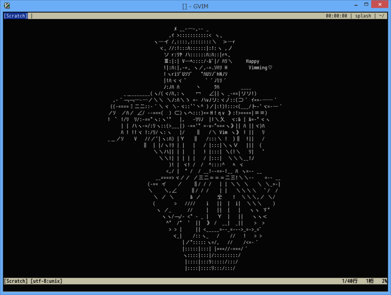 Vim を起動したときに Vim Girl に会いたい！ - 永遠に未完成