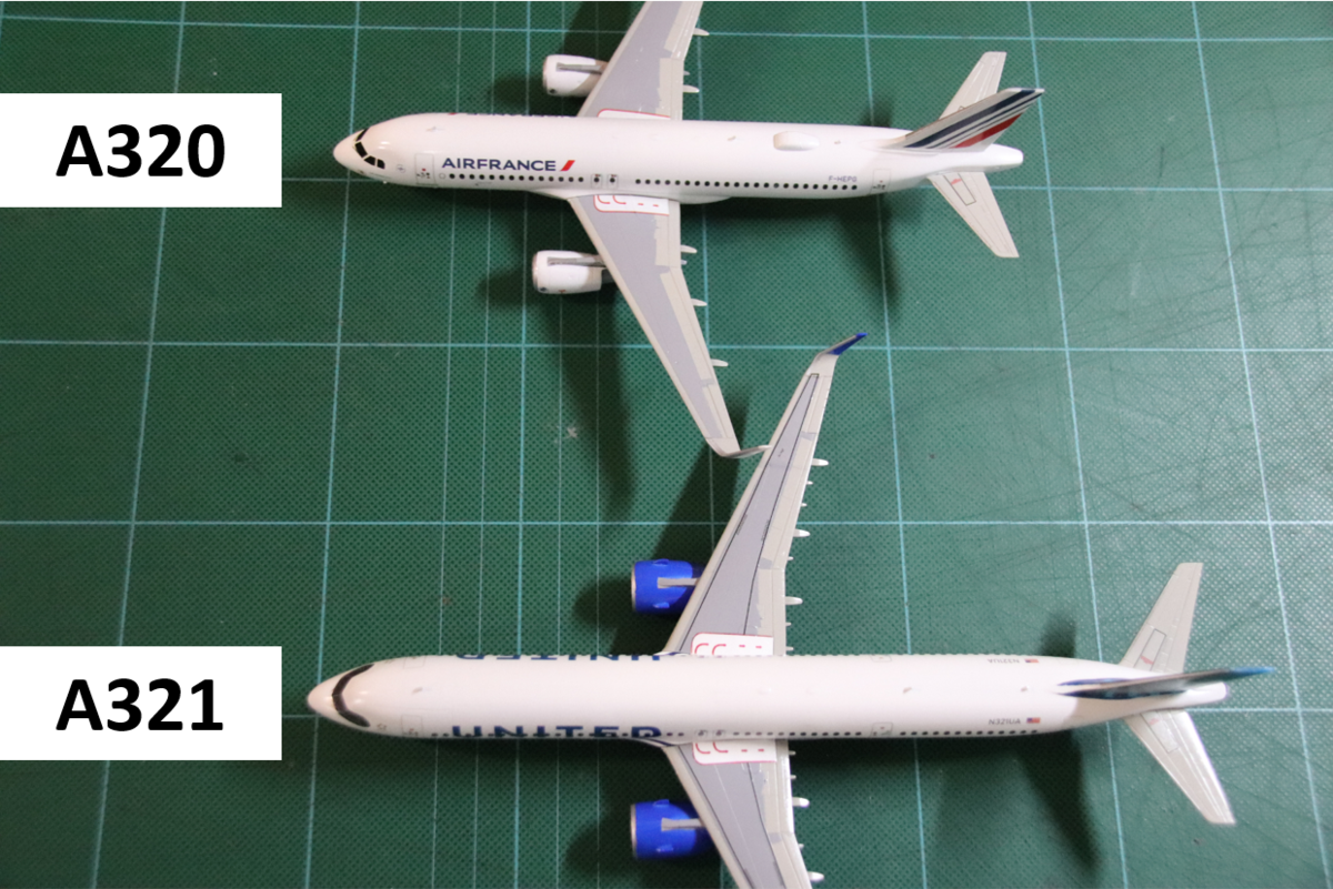 A320 A321 737比較してみた - のぞみの製作日記