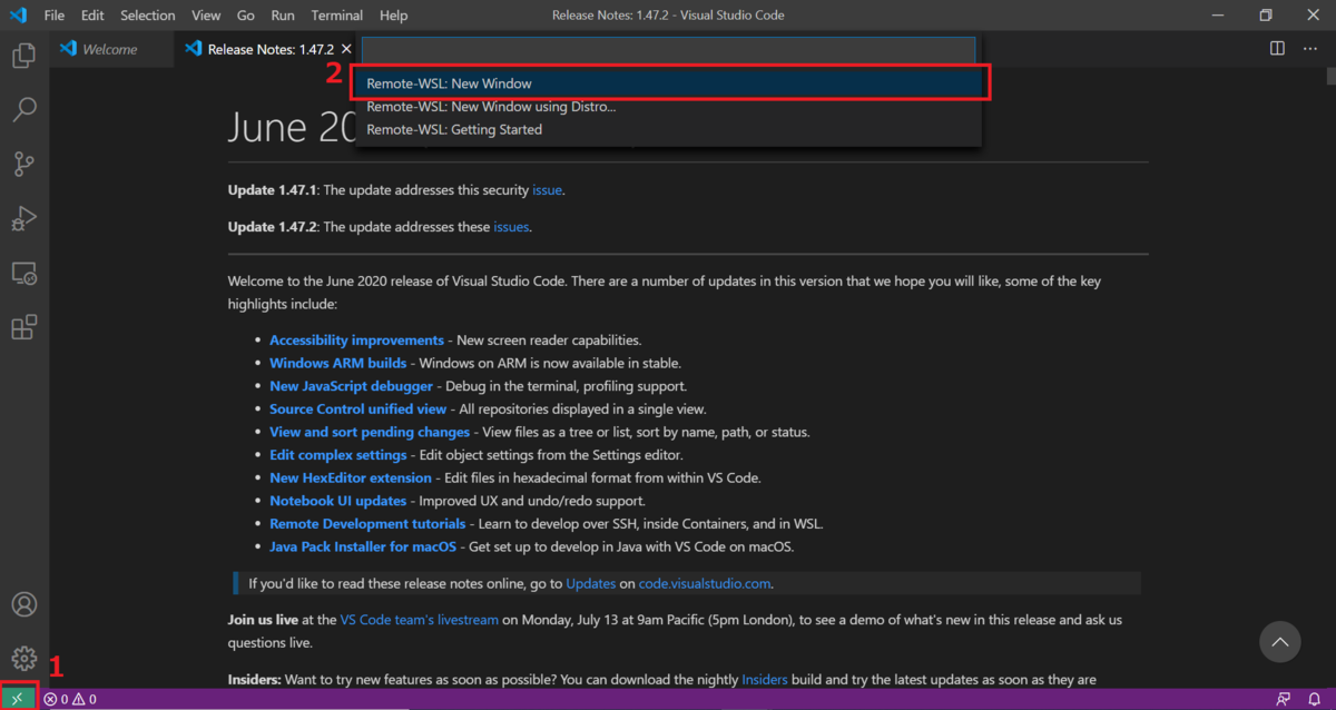 【Windows10+Ubuntu20.04+VSCode】WSL2上のUbuntu20.04をWindows上のVSCodeで動かす - komoto / エンジニアブログ