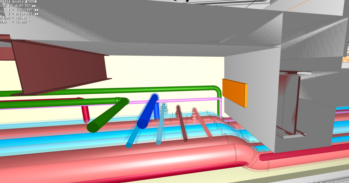 Rebroの利点 ②見たい断面や平面を3Dで表示 - 3D設備BIM室
