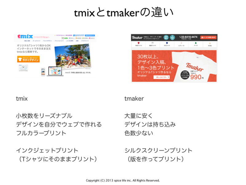 tmixとtmakerの違い - 新ECおもろ