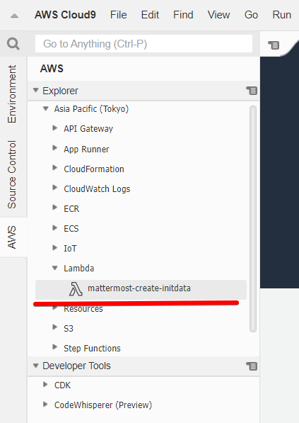 Mattermost構築の流れ（手動編）Part4 Lambda、Cloud9 - ジャギ様のAWSチャレンジ