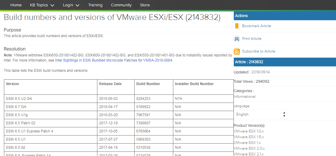VMware 製品のビルド番号とバージョンの関連付け - あとがきのようなもの