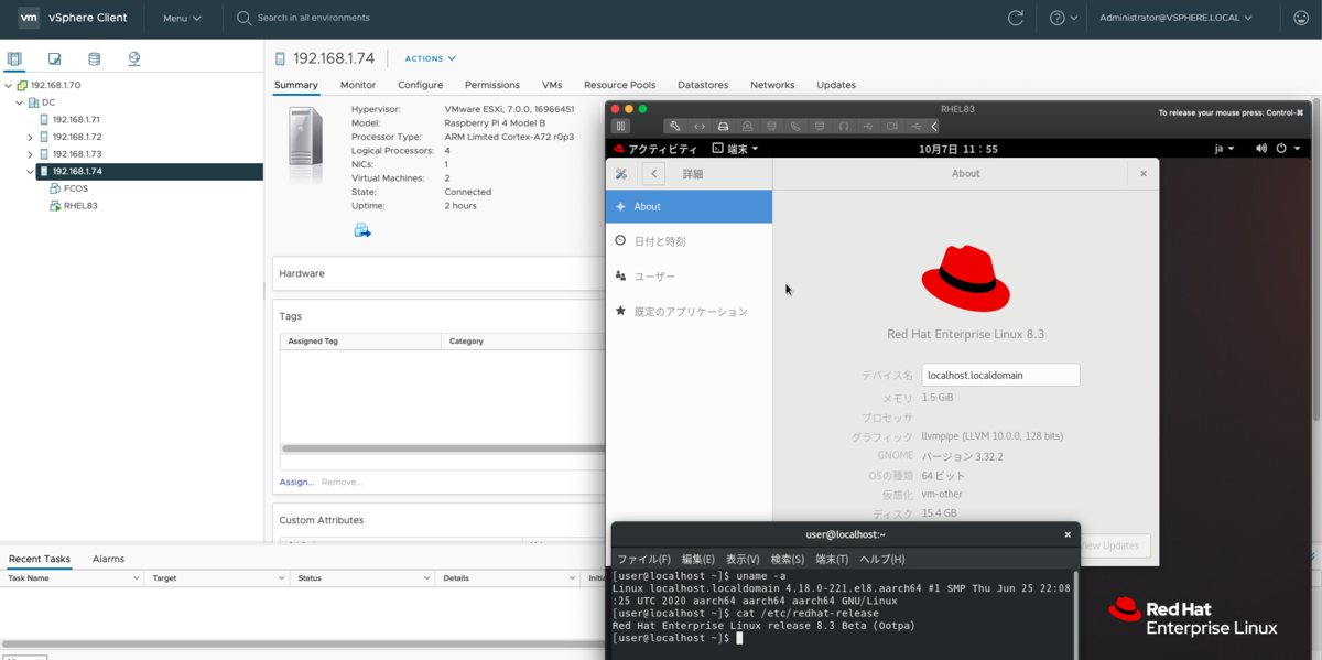 ESXi on RPi4 (ESXi Arm Edition) - あとがきのようなもの