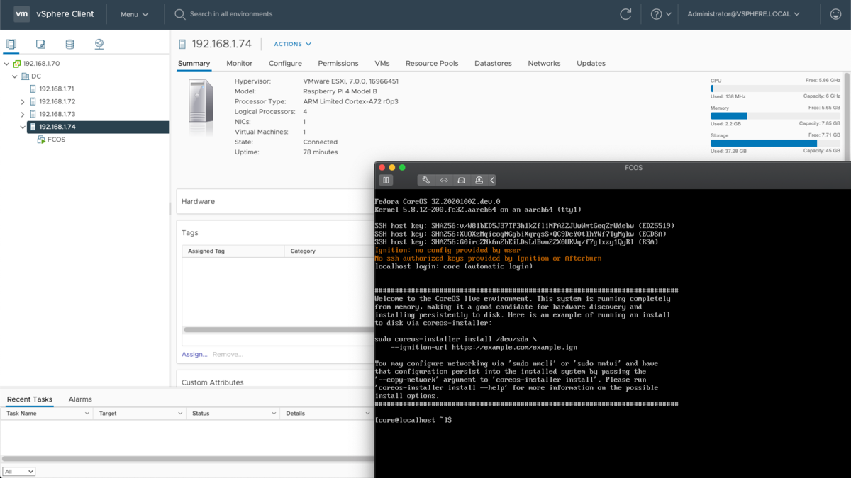 ESXi on RPi4 (ESXi Arm Edition) - あとがきのようなもの