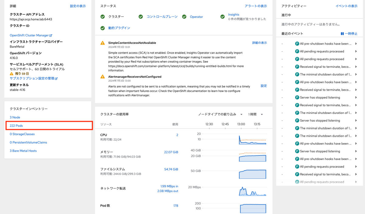 ゼロからはじめるOpenShift Virtualization（2）OpenShiftインストール後の作業 - 赤帽エンジニアブログ