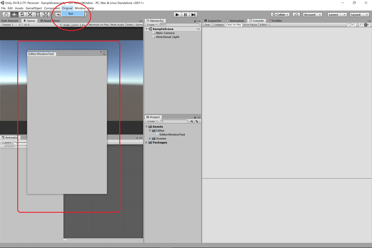 【UnityEditor】オリジナルのエディタ画面(EditorWindow)の作りかた - トーフメモ
