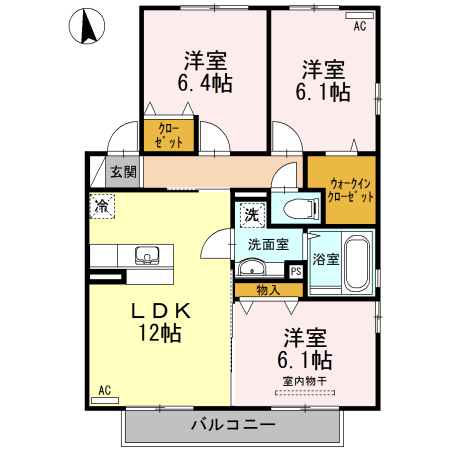 ☆セキュリティ＆設備超充実！高台でお買い物便利 木花方面で3LDKのお部屋をお探しのファミリーにおススメ♪☆ - 宮崎市南部のお部屋探しは『トゥギャザー』