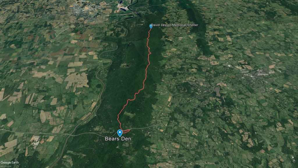 Day059 Bears Den - David Lesser Memorial Shelter（18km くらい）【バーチャル ...
