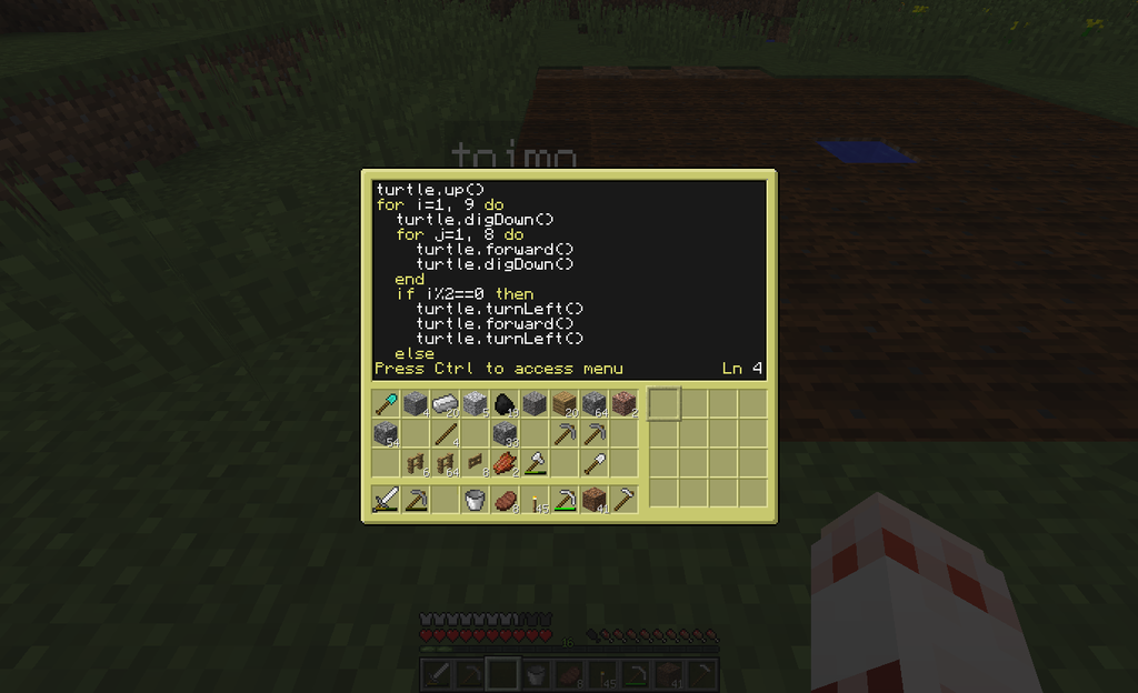 Computer Craft クワで畑を耕す - toimo2011’s diary