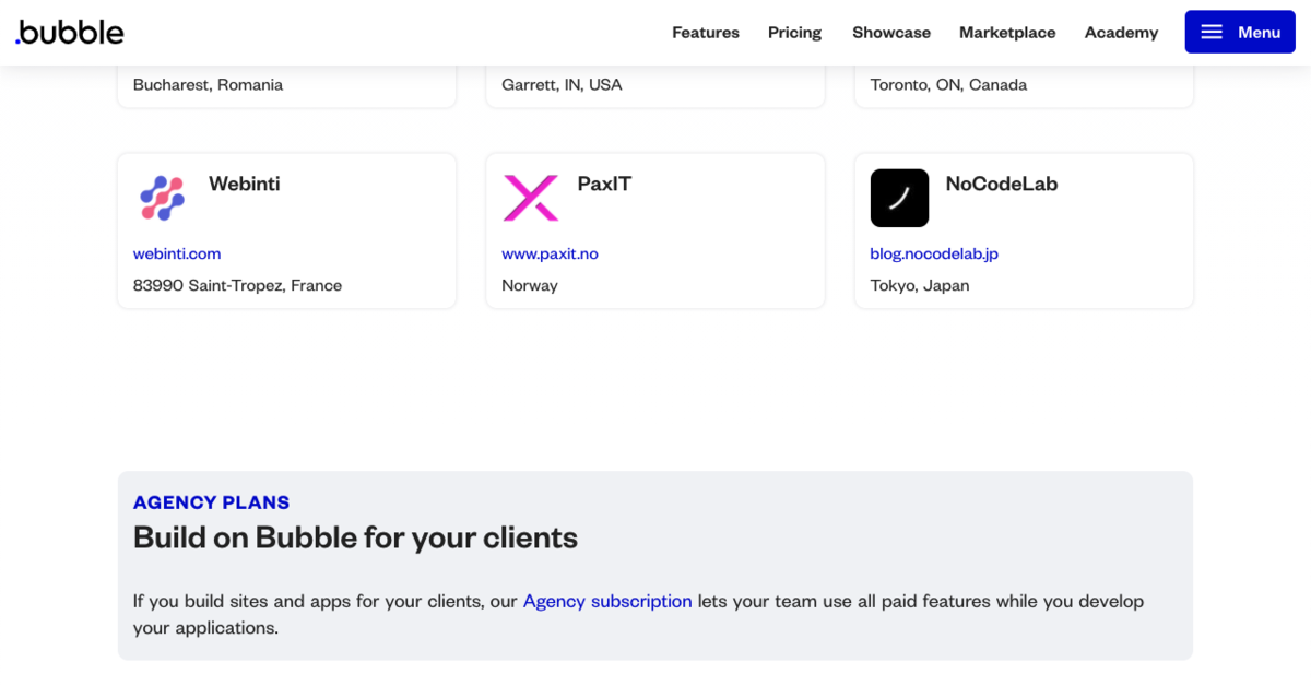 Bubble Agency プランと Agency との Webアプリの共有方法について - ノーコード ラボ