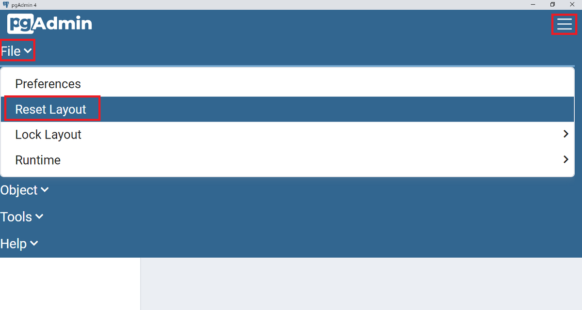 【pgAdmin4】レイアウト崩れを修正する - kushun技術のーと