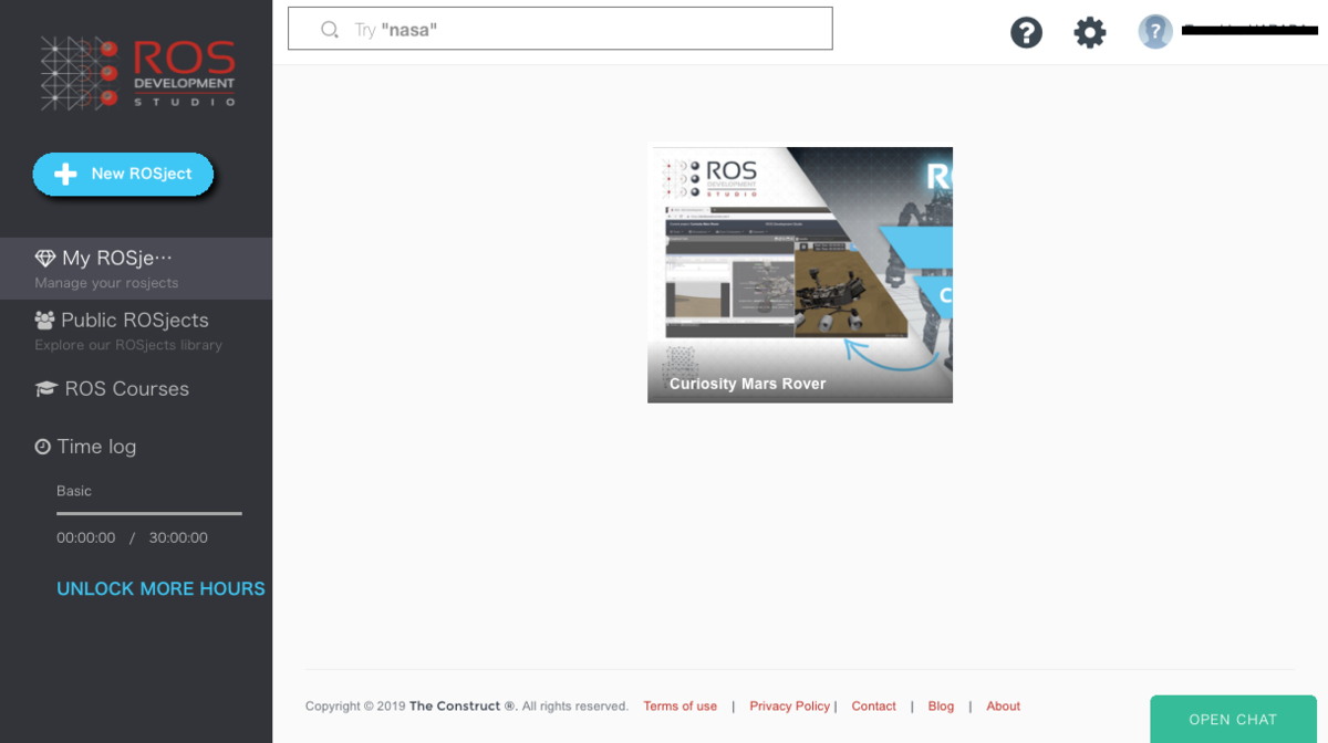 ROS Development Studio(ROSDS)を使ってROSに慣れてみる - 手当たり次第にとりあえず
