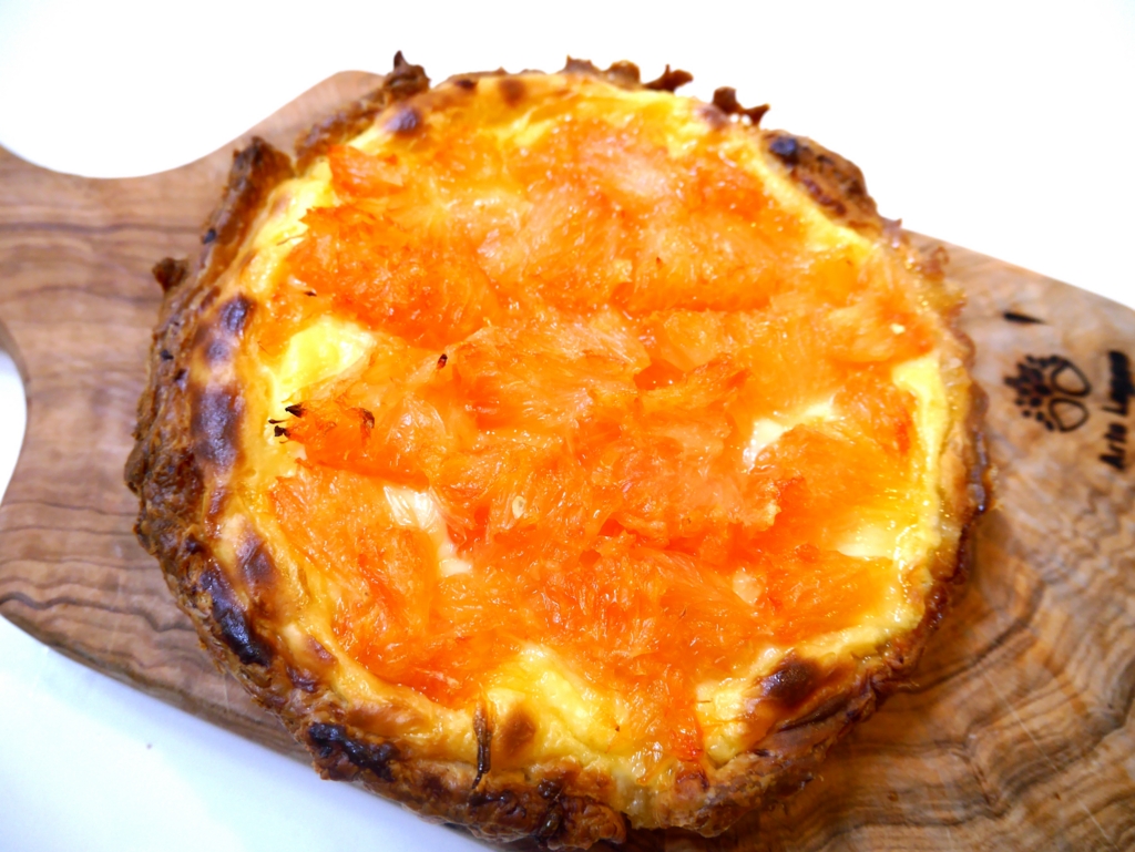 ちょっと苦いグレープフルーツのカスタードデニッシュ - おいしいパンのしくみとしこみ