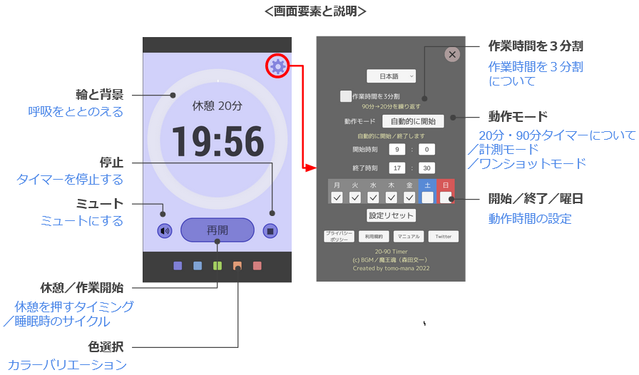 20分・90分タイマー 説明書（目次） - ゲーム化！tomo-manaのブログ