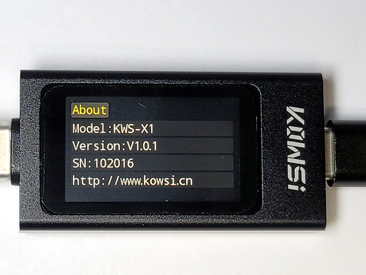 1500円USBテスター KWS-X1をレビュー - tomoca2のブログ