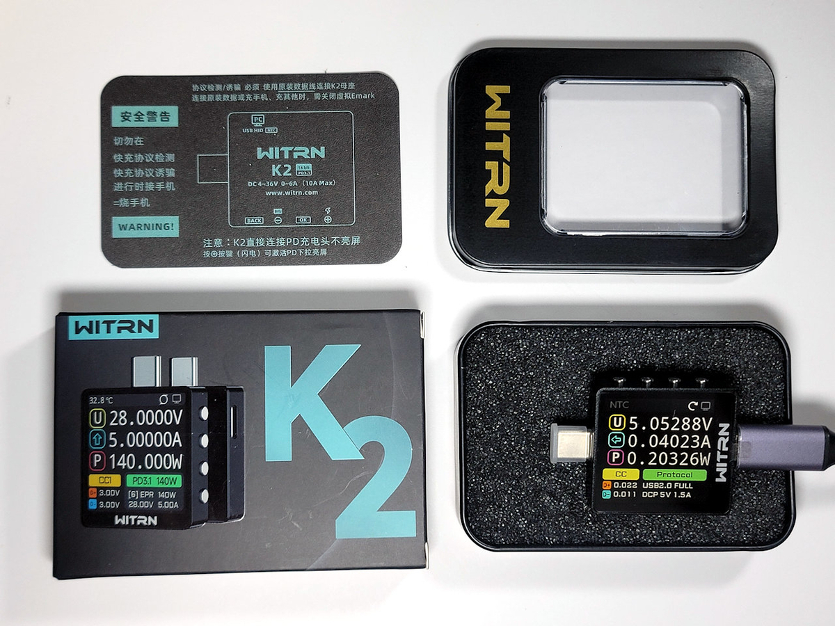 2,200円USBテスター WITRN K2をレビュー - tomoca2のブログ