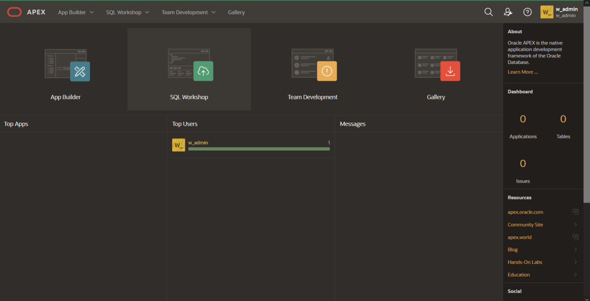 ADW+APEXで体重管理アプリ作成のマネをしてみる① ～ Workspace の作成まで～ - tomy_125: Note
