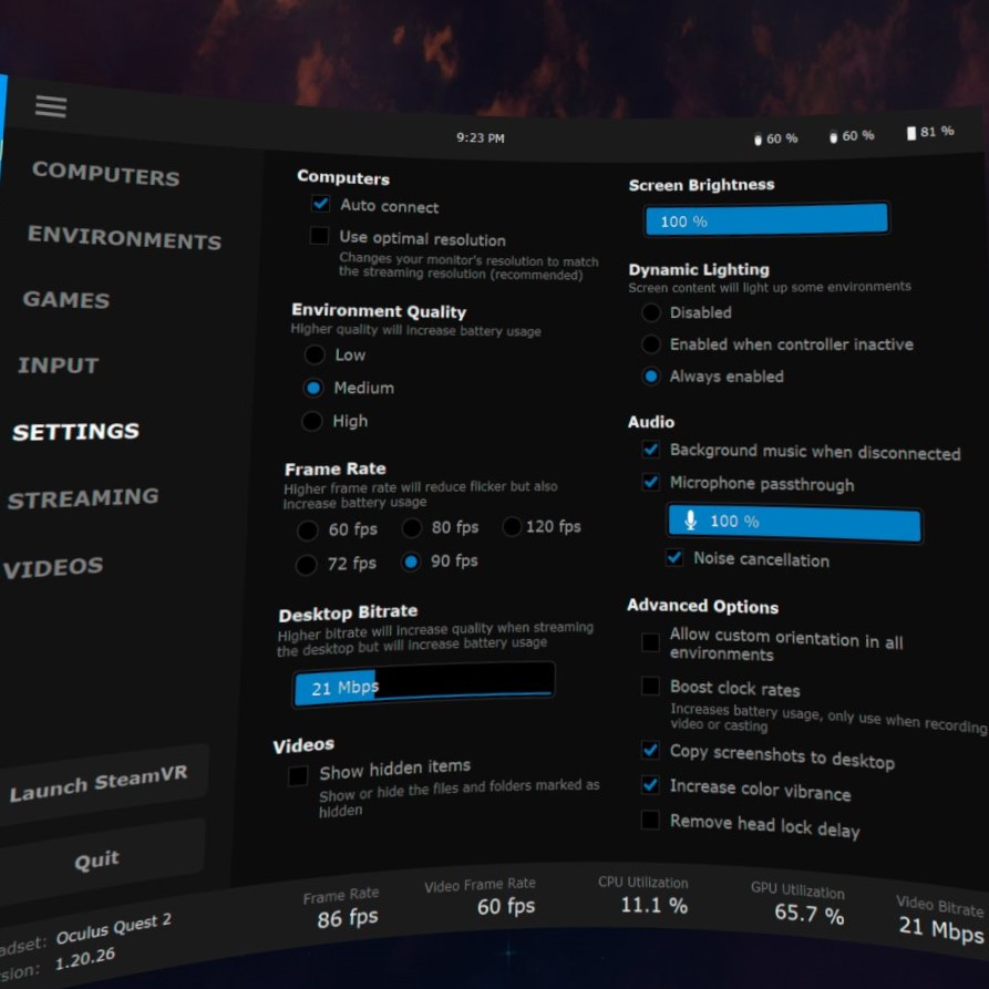 Virtual Desktopを最適な設定にする - 各種設定について - トナのブログ
