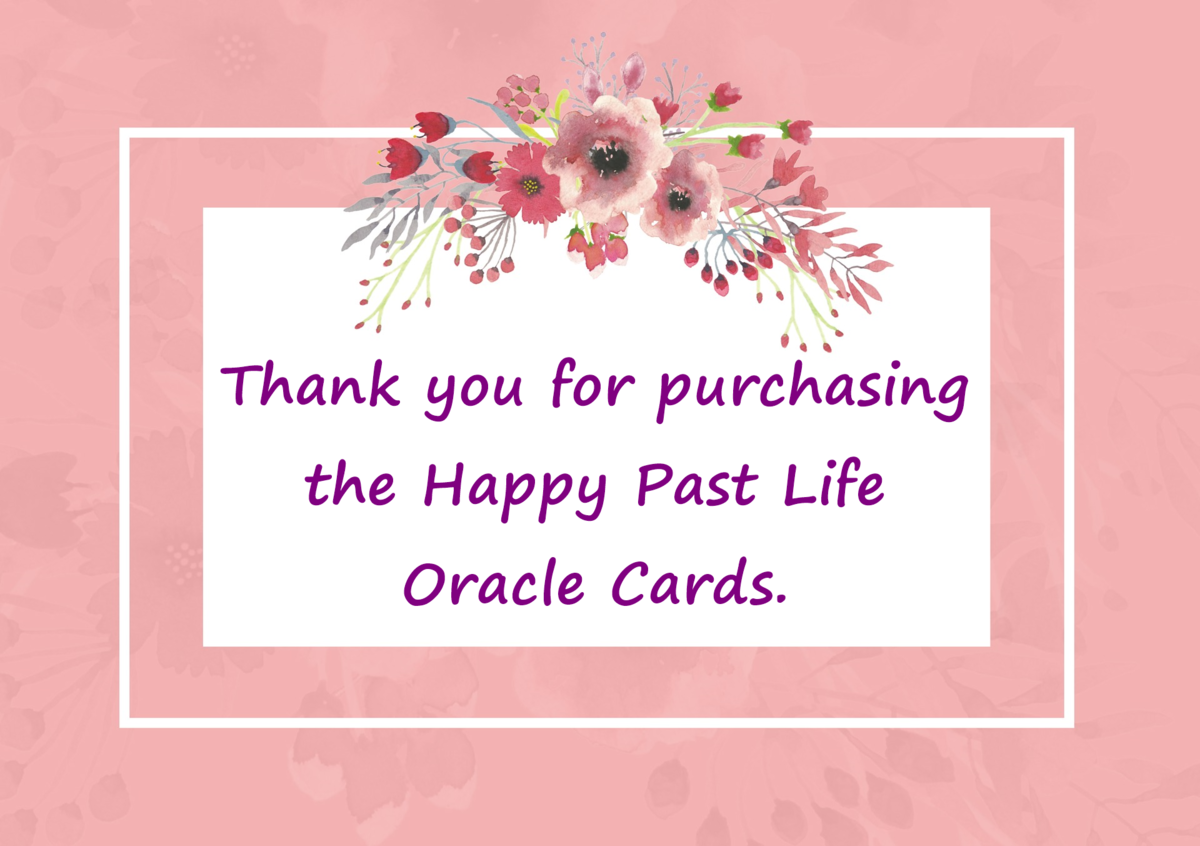 Table of Contents - The Happy Past Life Oracle Card Deck that heals and ...