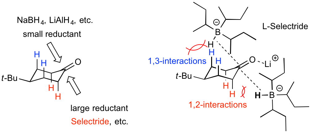 水素化トリsec-ブチルホウ素塩は大きな立体を武器とした還元剤 - とらおの有機化学