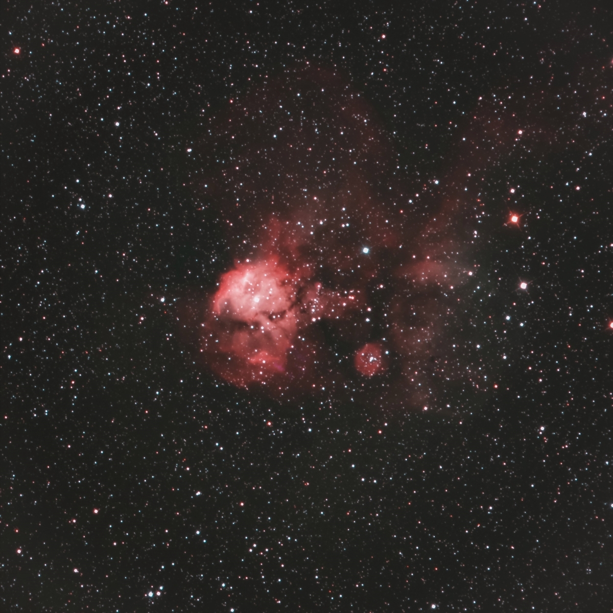 Sh2－311：とも座の散光星雲･散開星団 - 星見鶏