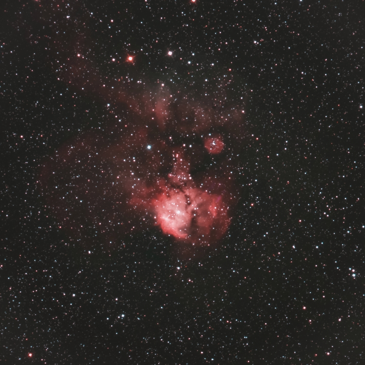 Sh2－311：とも座の散光星雲･散開星団 - 星見鶏