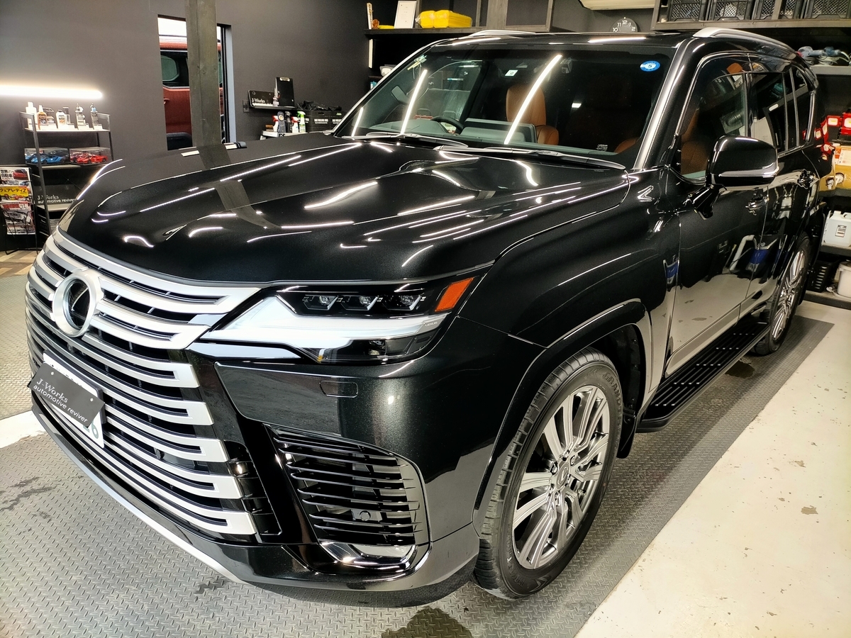 レクサスLX 600 EXECUTIVE(エグゼクティブ) 樹脂硬化型コーティング【Ω /OMEGA】ヘッドライト・ウインドウガラス・アルミホイール・未塗装樹脂パーツ・本革シート・ステアリング ...