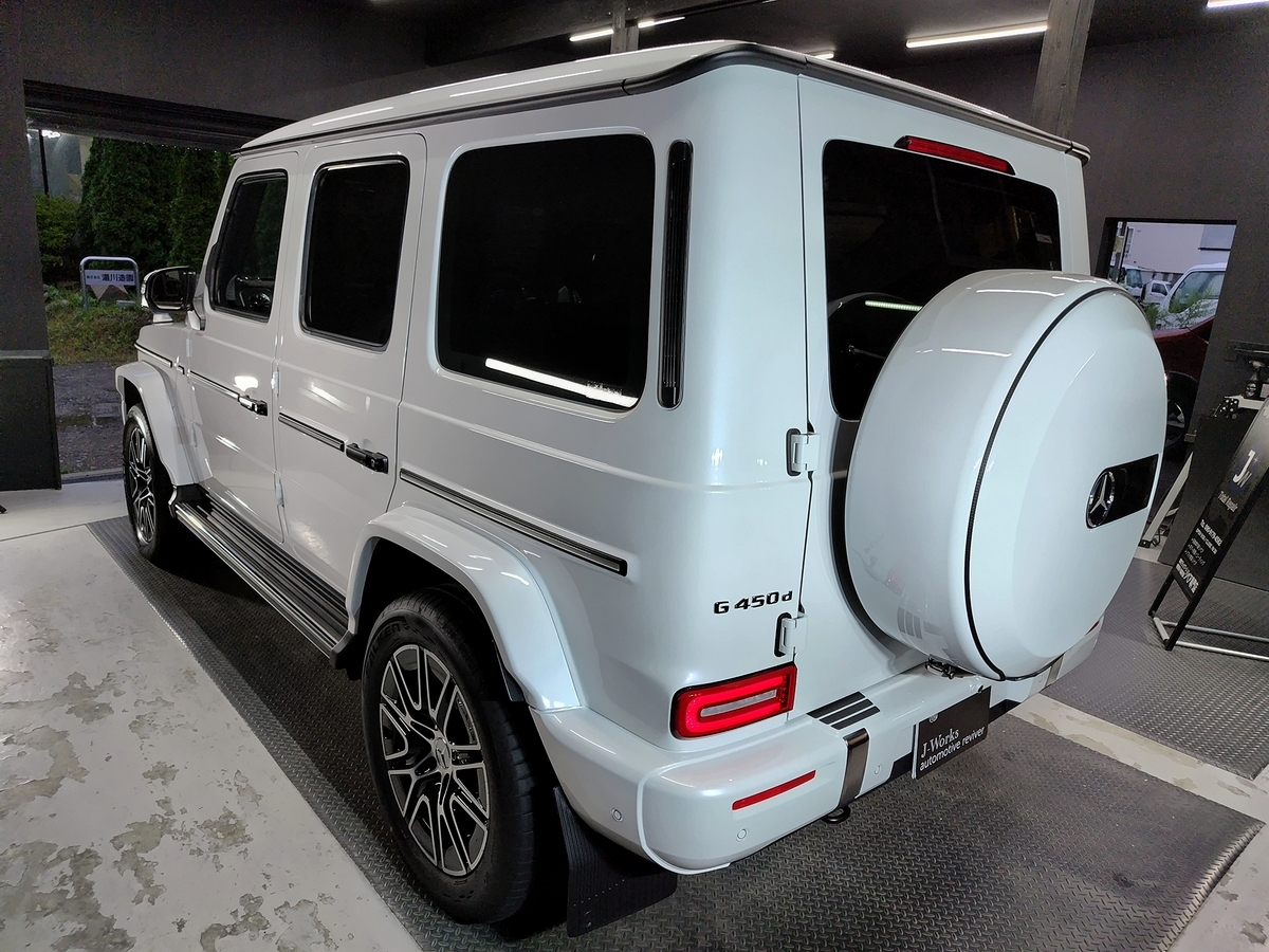 新型Gクラス G450d ローンチエディションW465 新車ボディ＋内装レザーシートコーティング メルセデス・ベンツ＃269 - 札幌車内装修理 ・コーティング専門店 トータルリペアJ-Works
