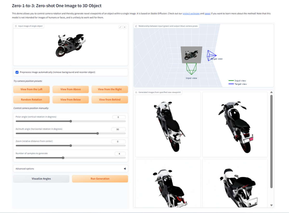 Diffusers を使って Zero-1-to-3 (Zero-shot One Image to 3D Object) を実行する方法が ...
