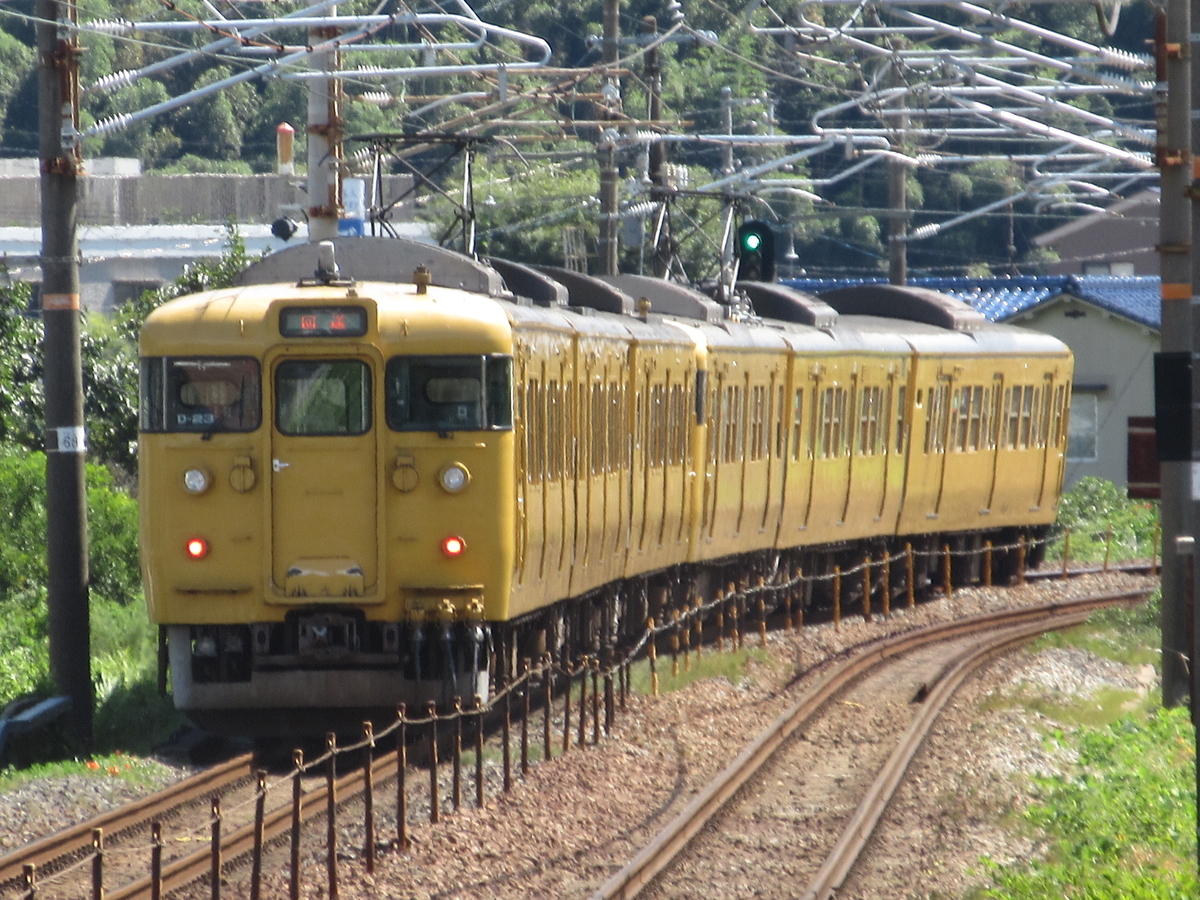 7/30 115系D-08編成+D23編成 幡生入場回送 - さんはちの鉄ブログ