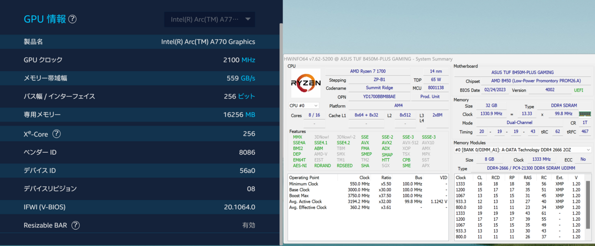 Intel Arc A770でStable Diffusionする - 思考補完計画