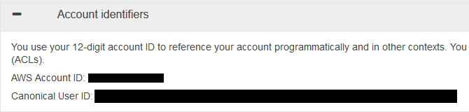 Amazon S3で使われるcanonical user IDの調べ方 - 透明度50%