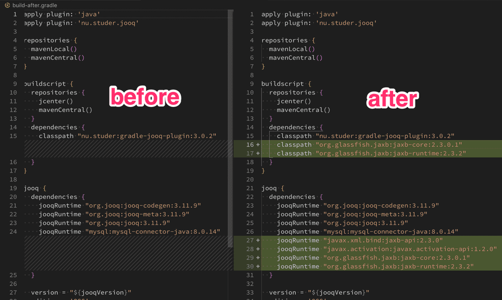 java8から11にアップデートした際にgradle-jooq-pluginで出るエラーの対応 - 文系プログラマによるTIPSブログ